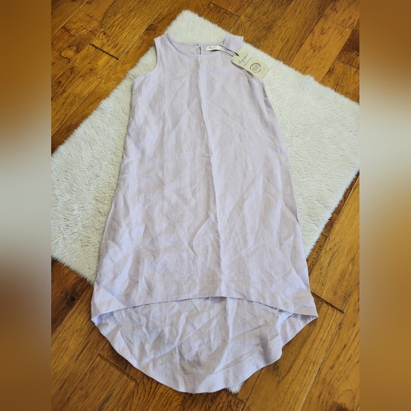 Magic Linen | Dresses | Nwt 0 Magic Linen Toscana Dress Lavender Purple ...